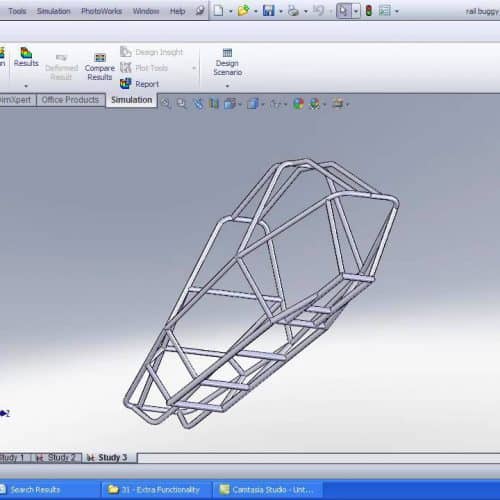 SDFS10 : Analyzing a Frame in SolidWorks Simulation – E-Mobility Institute